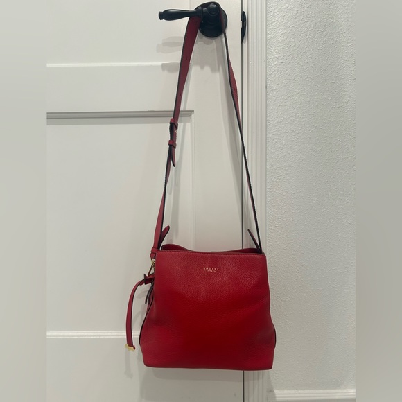RADLEY LONDON | Bags | Radley London Red Leather Crossbody Bag | Poshmark